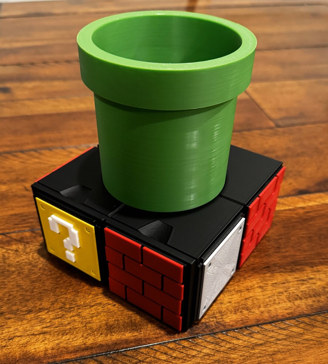 Super Mario Brothers 3D Printed Desktop Organizer - Etsy