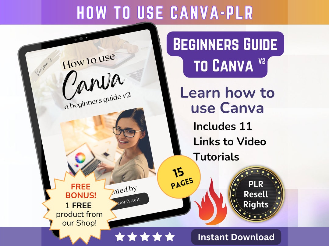 Beginners Guide How to Use Canva Template Instructions Ebook User Guide ...