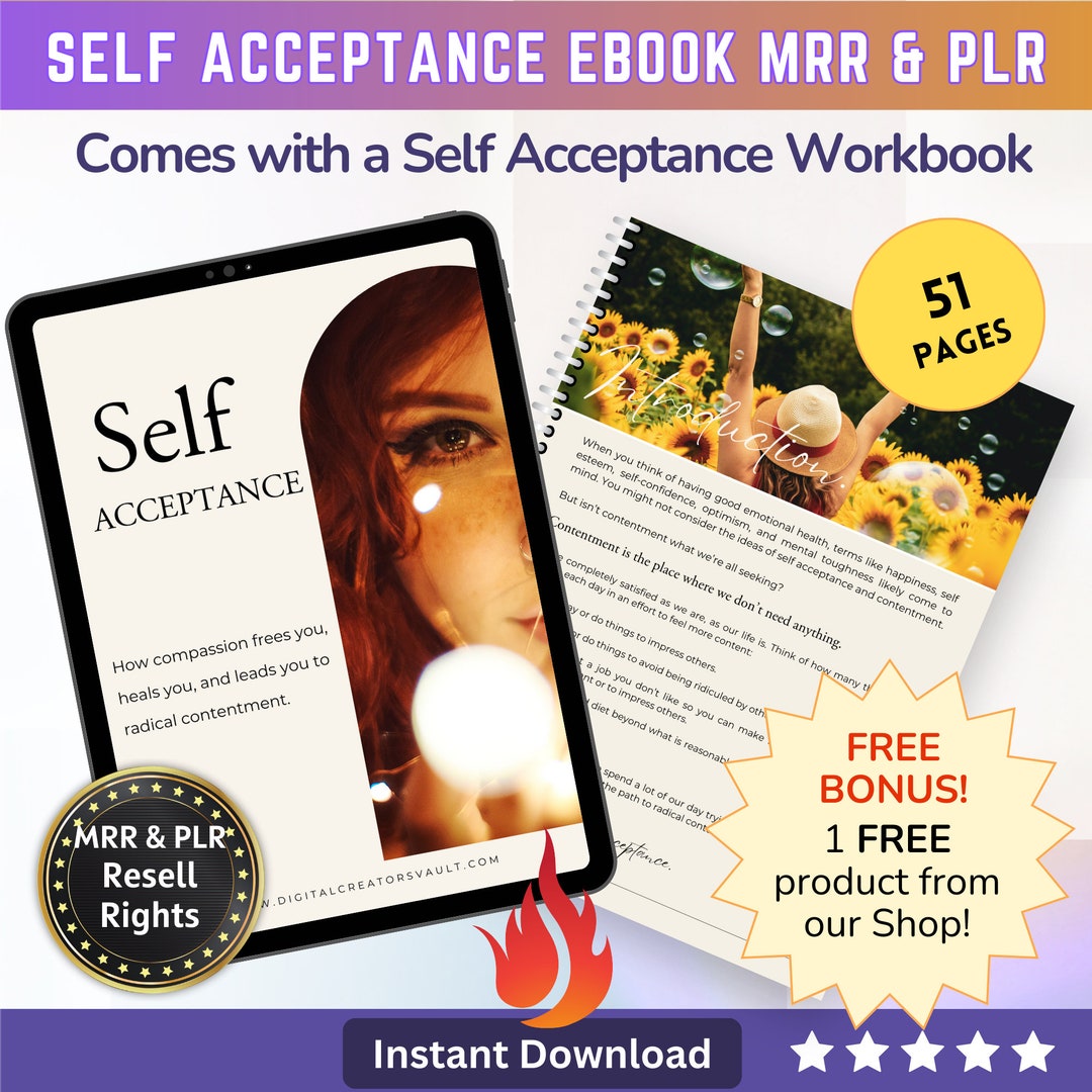 Self Acceptance E-book: With a Practical Workbook for Mastering Self ...