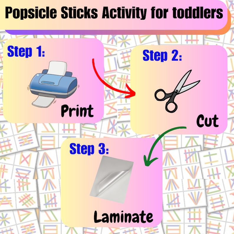Alphabet Numbers Letters Popsicle Sticks Patterns Activity for ...