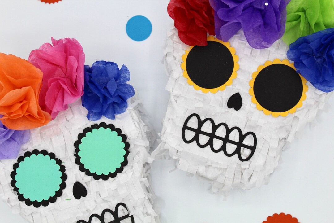 Sugar Skull Mexican Pinata, Day of Dead Pinata READY TO SHIP 8 Inch ...