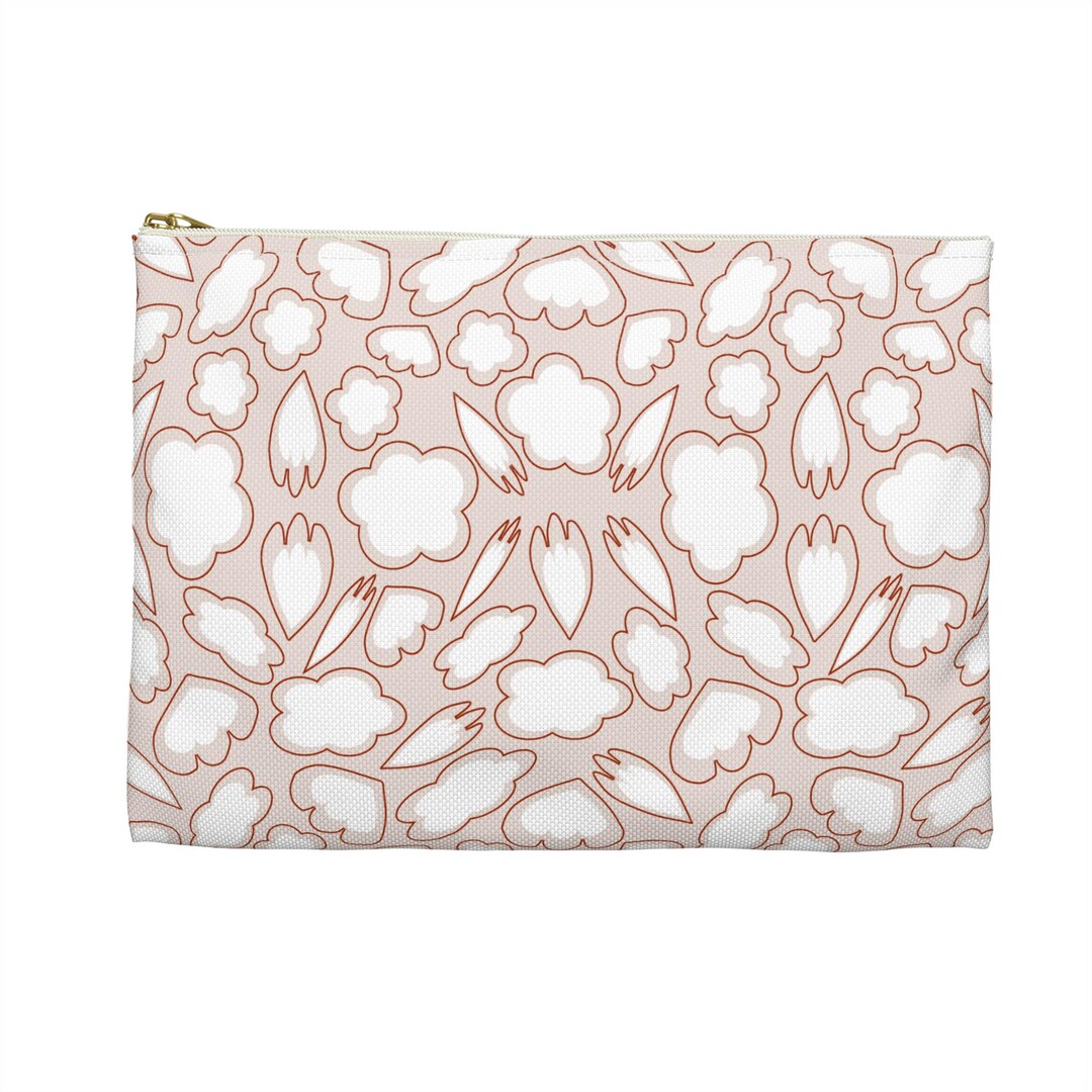 Accessory Pouch, Hand Drawing Outline Flowers Design, Make up Travel ...