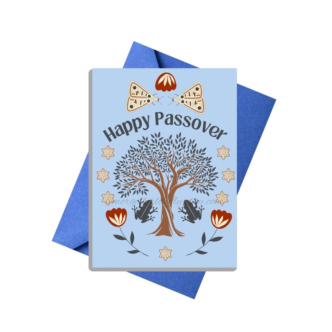 Passover Greeting Card, Tree of Life Design (digital Download) - Etsy