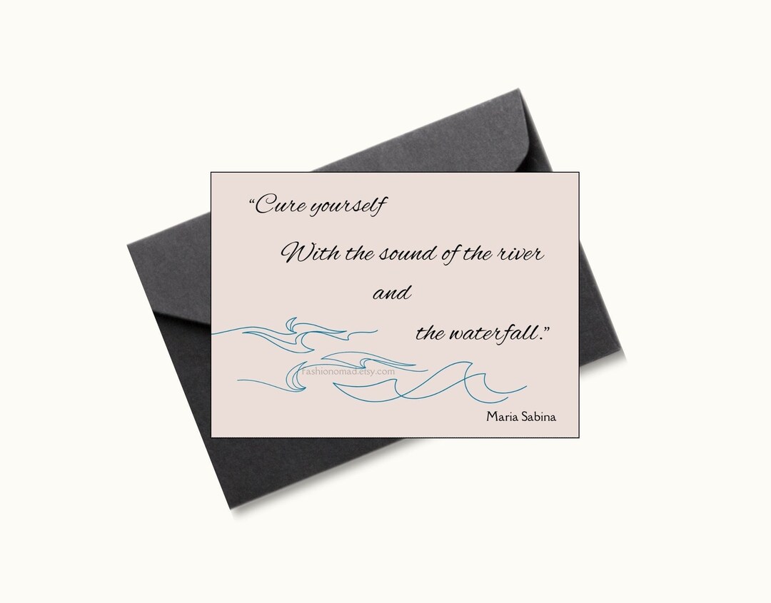 Maria Sabina Quote Greeting Printable Card, Inspirational Card for Any ...