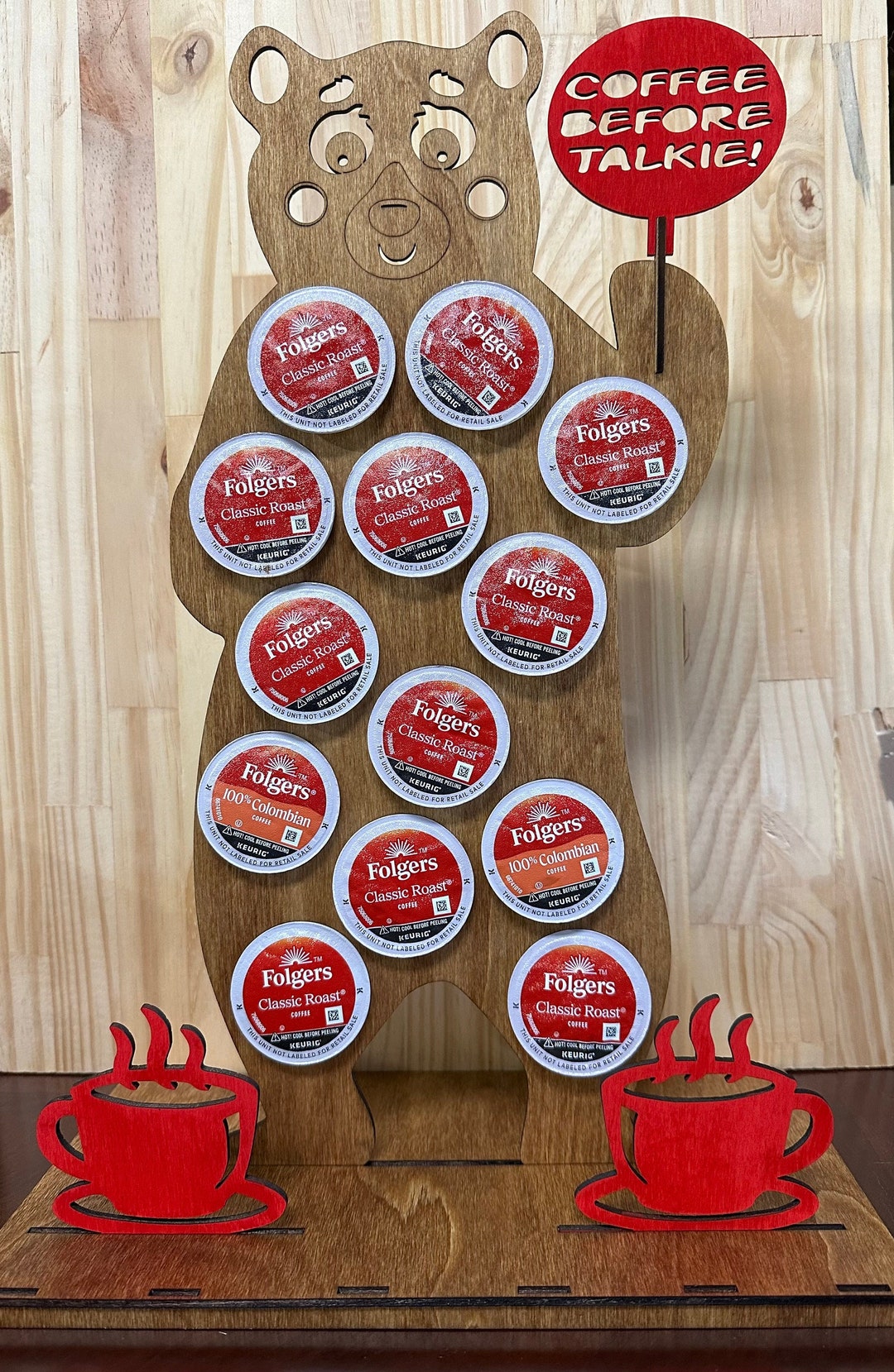 Interchangeable Bear K-cup Coffee Holder File - Etsy