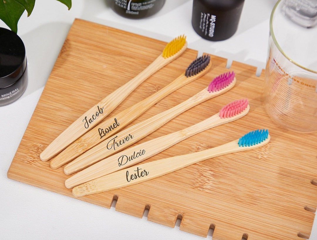 Eco Friendly Bamboo Toothbrush Personalized Toothbrush Case Travel ...