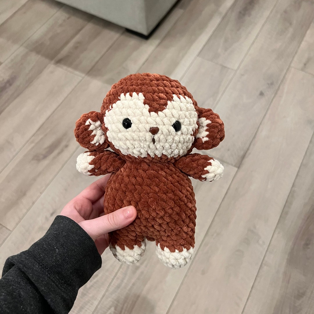 Crochet Monkey Plushie| Stuffed Animal| Crochet | Handmade| Monkey ...