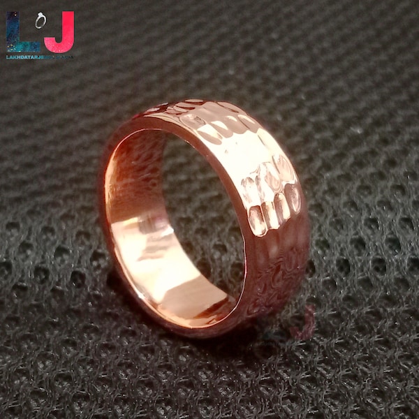 Hammered Copper Ring - Etsy