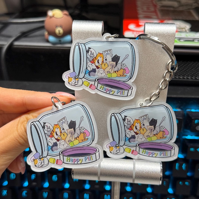 Pharmacy Spatula Keychain - Etsy