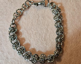 Barrel Weave Chain Maille Bracelet - Etsy