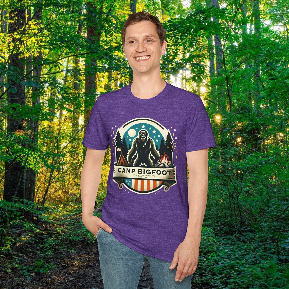 Camp Bigfoot T-shirt - Etsy