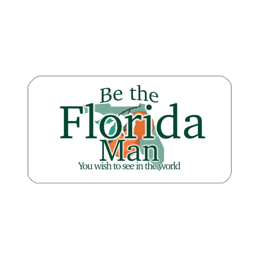 Florida Man Sticker - Etsy