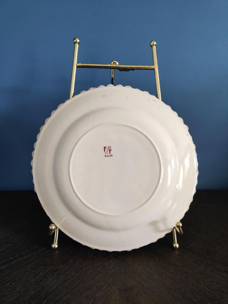 Vintage Figgjo Style Mosaic Tile Plate, Scandinavian Wall Decor (9 Inch ...