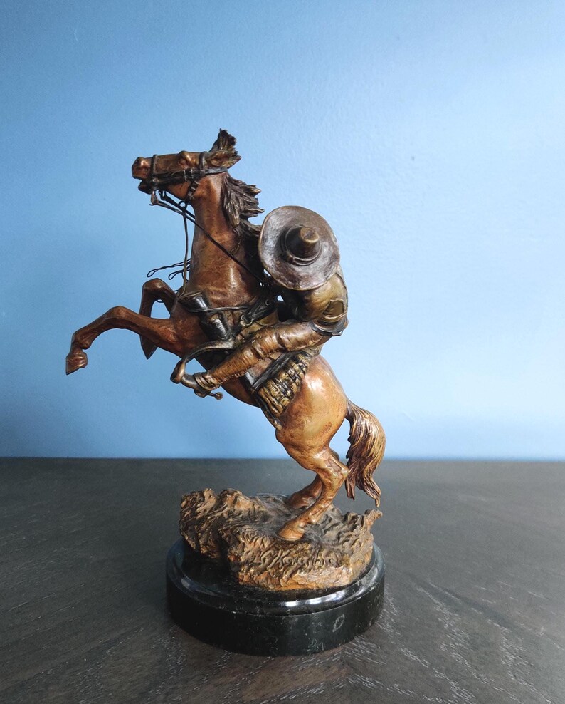 Austrian Bronze Sculpture, Carl Kauba Bronze Bronco Buster, 1990s - Etsy