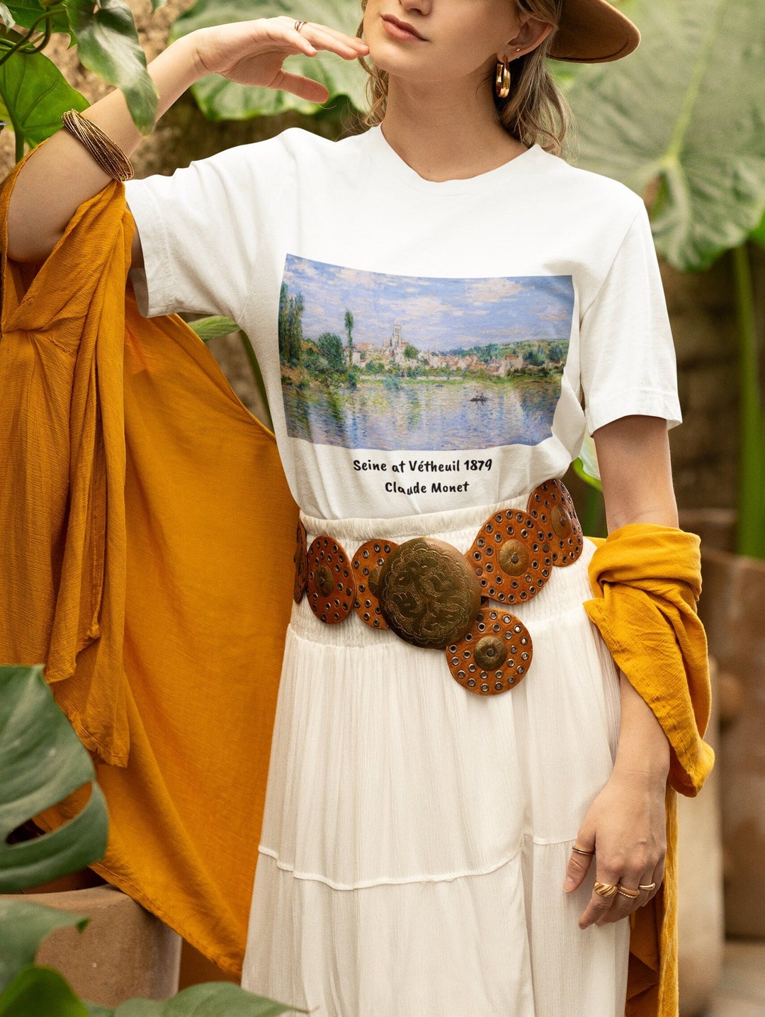 Claude Monet Shirt Monet Tee the Seine at Vétheuil Claude - Etsy
