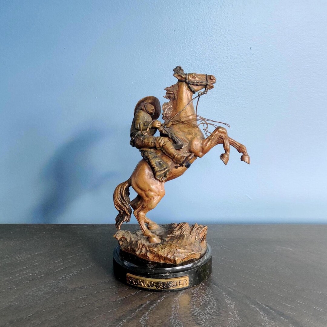 Austrian Bronze Sculpture, Carl Kauba Bronze Bronco Buster, 1990s - Etsy