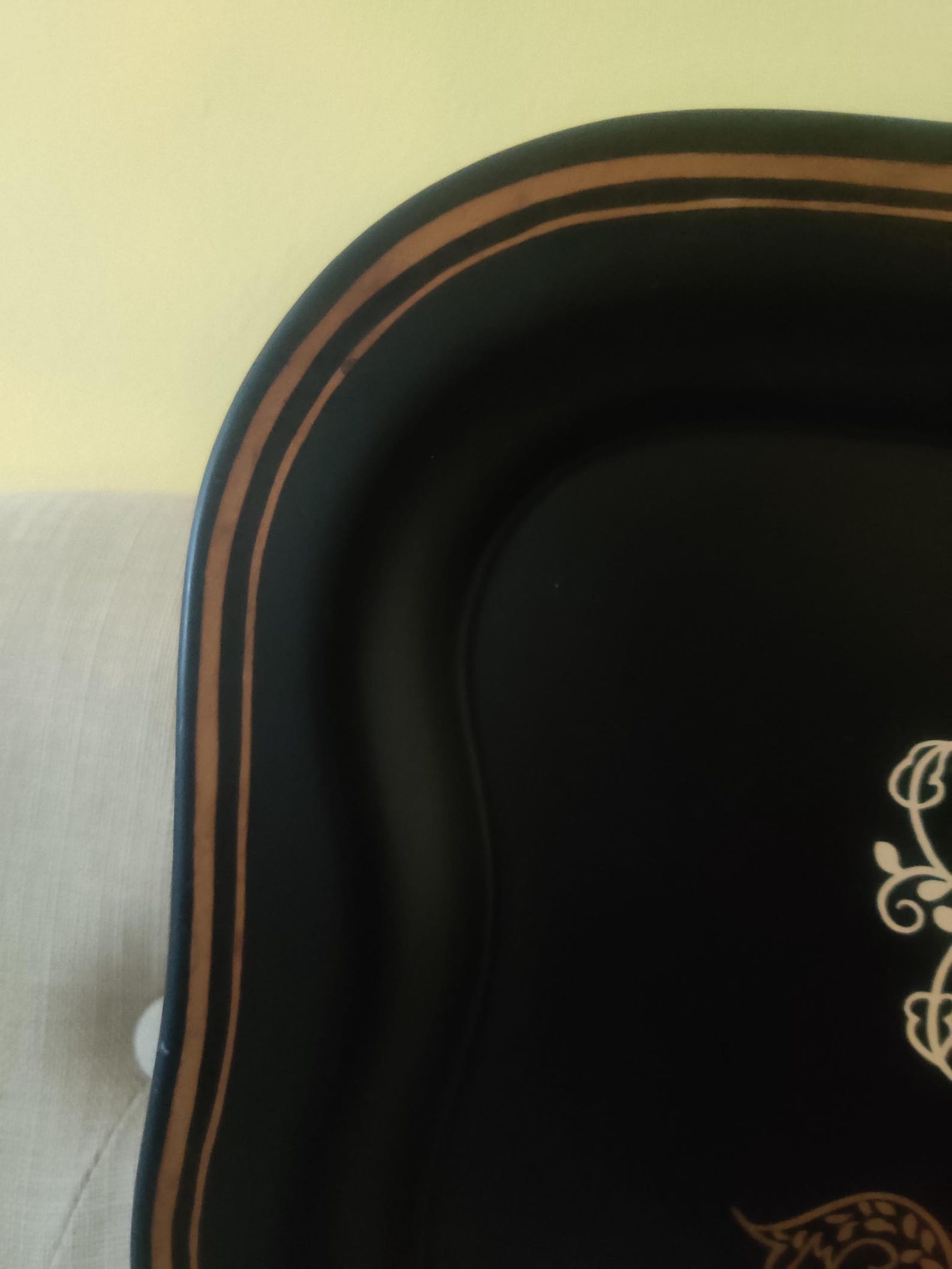 Vintage Black Tole Tray, Gold Rooster Motif, Hollywood Regency Decor - Etsy