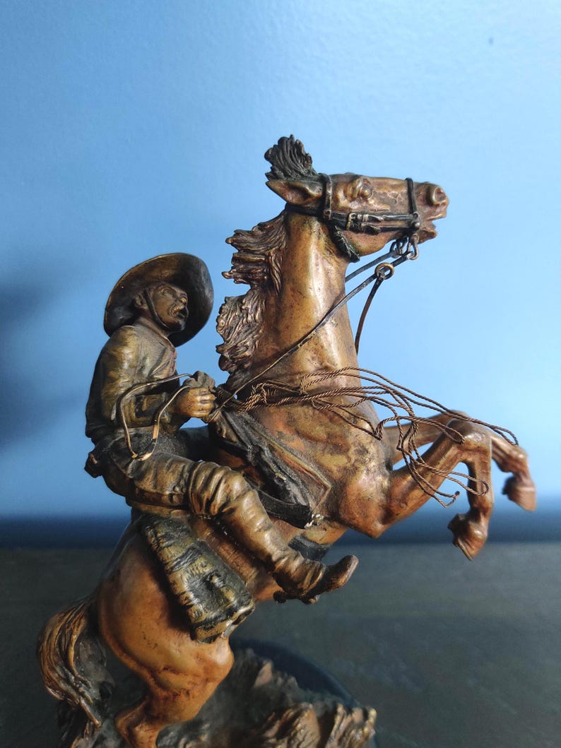 Austrian Bronze Sculpture, Carl Kauba Bronze Bronco Buster, 1990s - Etsy