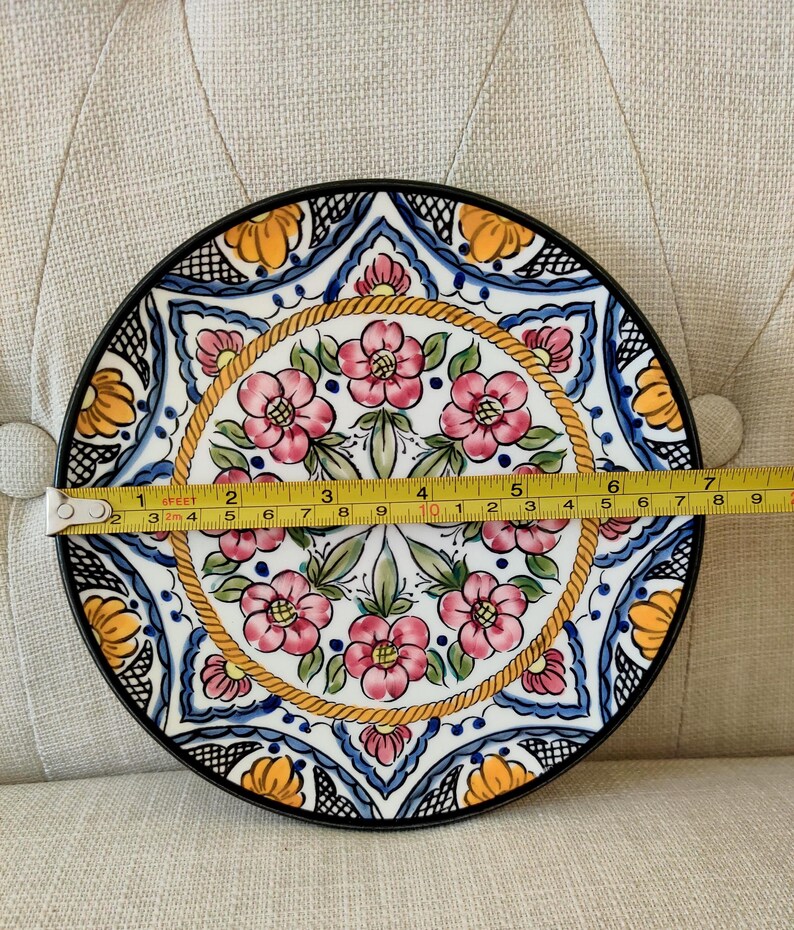 Vintage Ceramar Hand Painted Ceramic, Decorative Wall Plate, Colorful ...