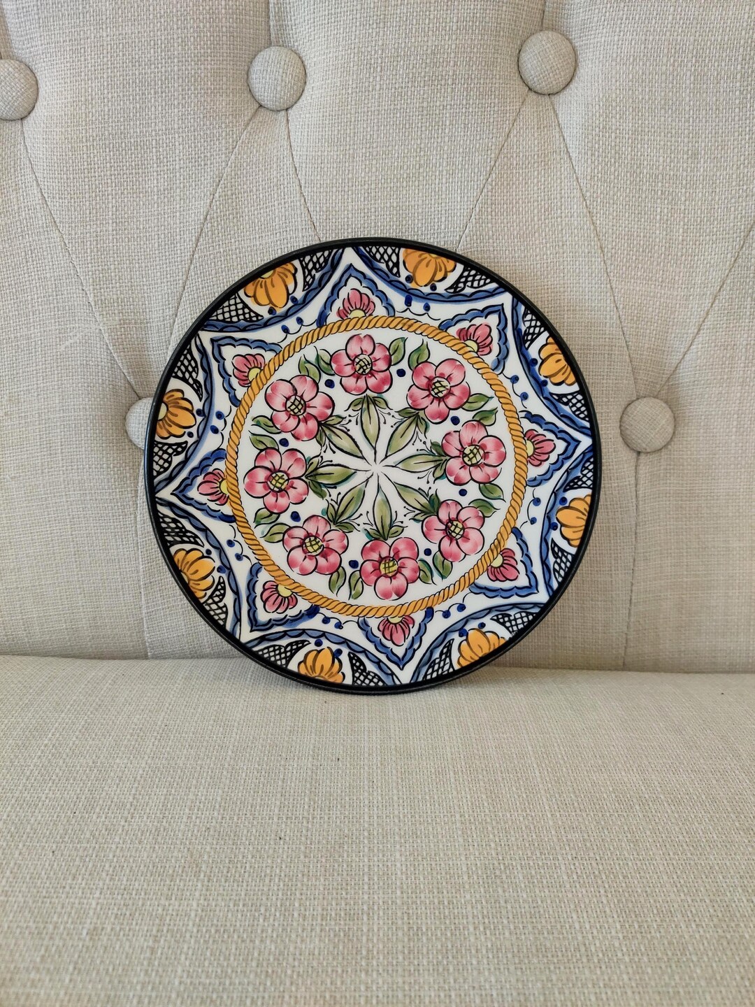 Vintage Ceramar Hand Painted Ceramic, Decorative Wall Plate, Small ...