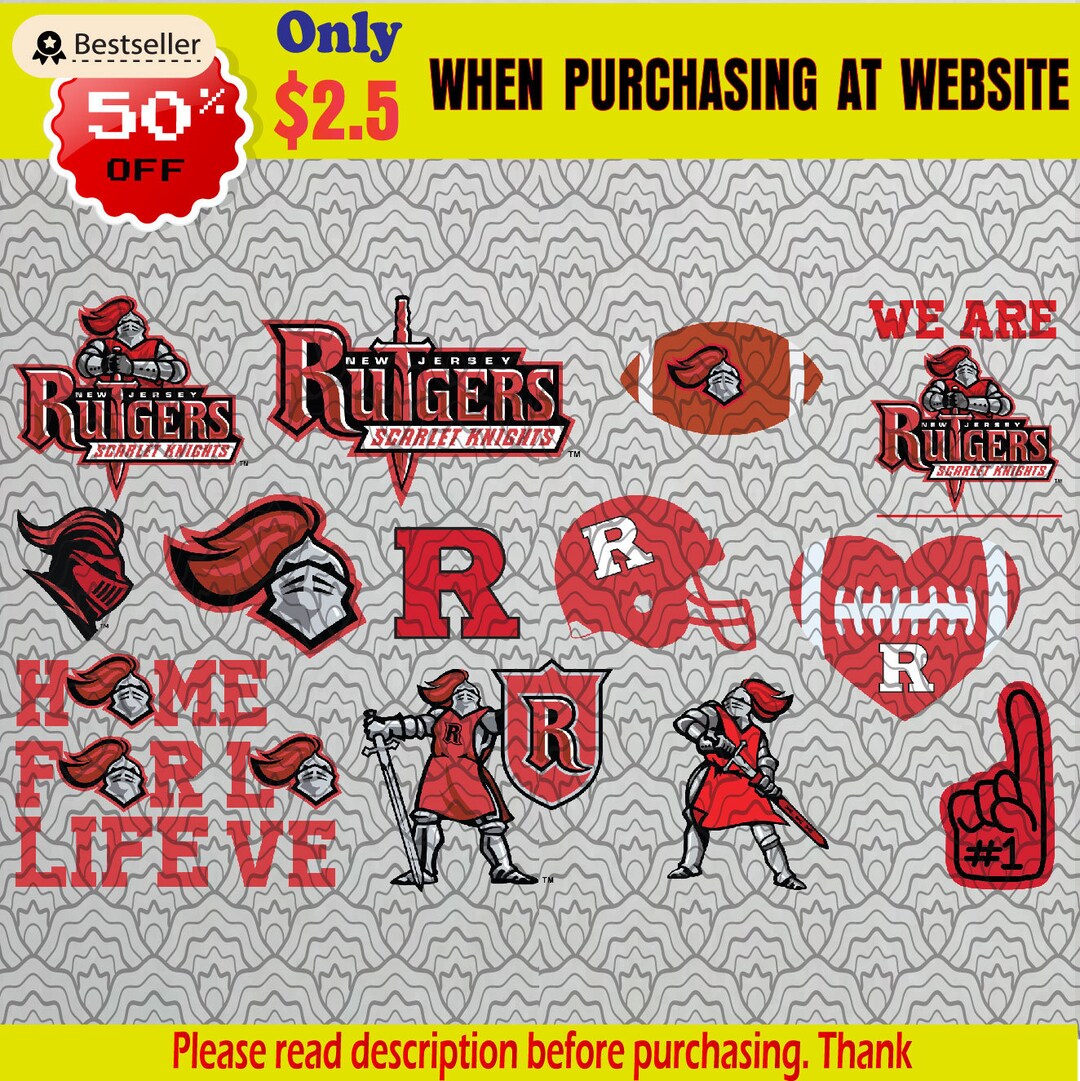 Rutgers-scarlet Svg Knights-logo Svg Rutgers-university - Etsy