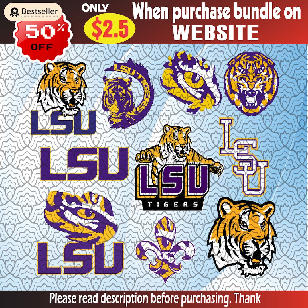 L-su-tigers Svg Lsu-tigers Logo Bundle College Football - Etsy