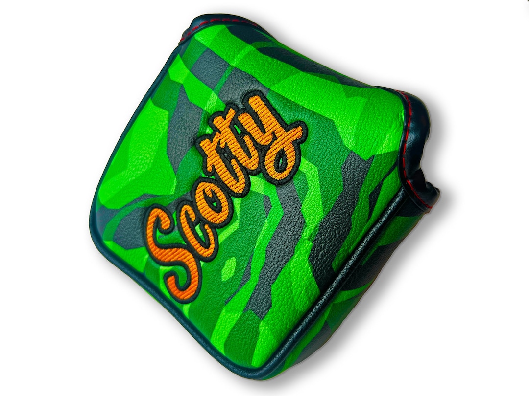 Premium Magnetic Scotty Golf Mallet or Blade Putter Head Cover - Zebra ...