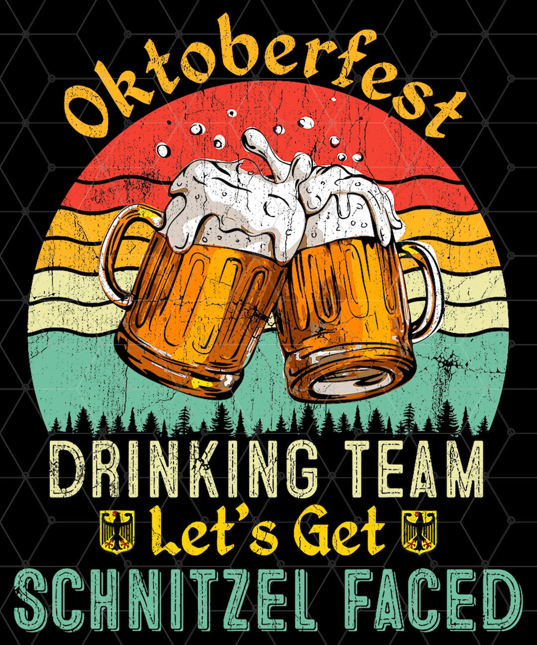 Oktoberfest Team Lets Get Schnitzel Faced German Men Women - Etsy