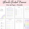 Study Planner Printable PDF Bundle Students Planner Set College Essay ...