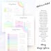 Printable Planner Bundle Colorful Rainbow PDF 2025 2026 2027 Daily ...