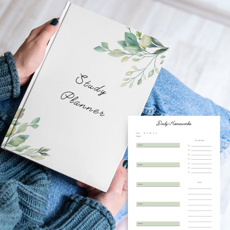 Study Planner Printable PDF A4 A5 Letter Bundle School College Planner ...