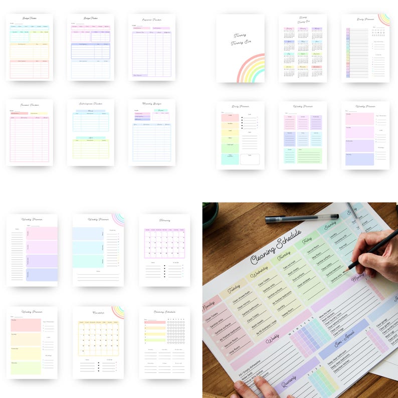 Ultimate Life Planner Printable Editable Bundle - Canva Template ...