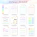 Printable Planner Bundle Colorful Rainbow PDF 2025 2026 2027 Daily ...