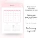 2025 Printable Planner Girly Pink Bundle PDF 2026 Daily A5 Planner ...