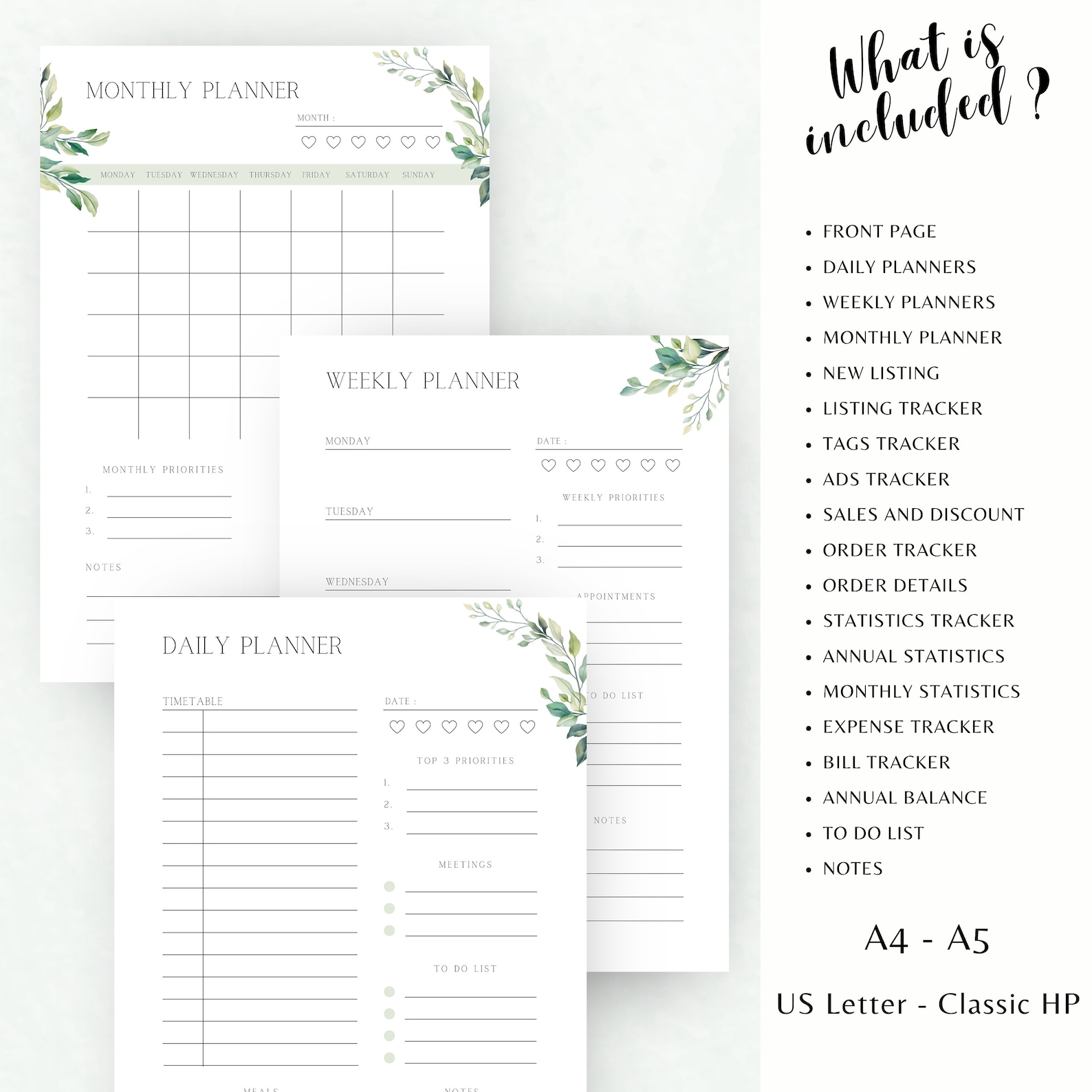 Etsy Shop Business Tracker Printable - SEO Optimization Planner ...
