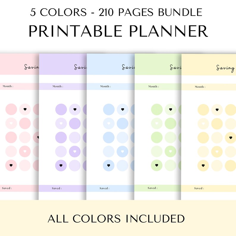 2024 Printable Planner BUNDLE PDF Girly Daily Planner to Do List ...