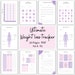 Ultimate Weight Loss Tracker Printable PDF A5 A4 Pink Purple - Etsy