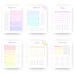 Printable Planner Bundle Colorful Rainbow PDF 2025 2026 2027 Daily ...