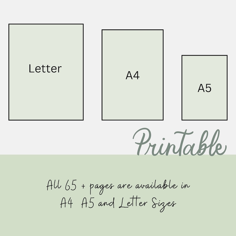 Study Planner Printable PDF A4 A5 Letter Bundle School College Planner ...
