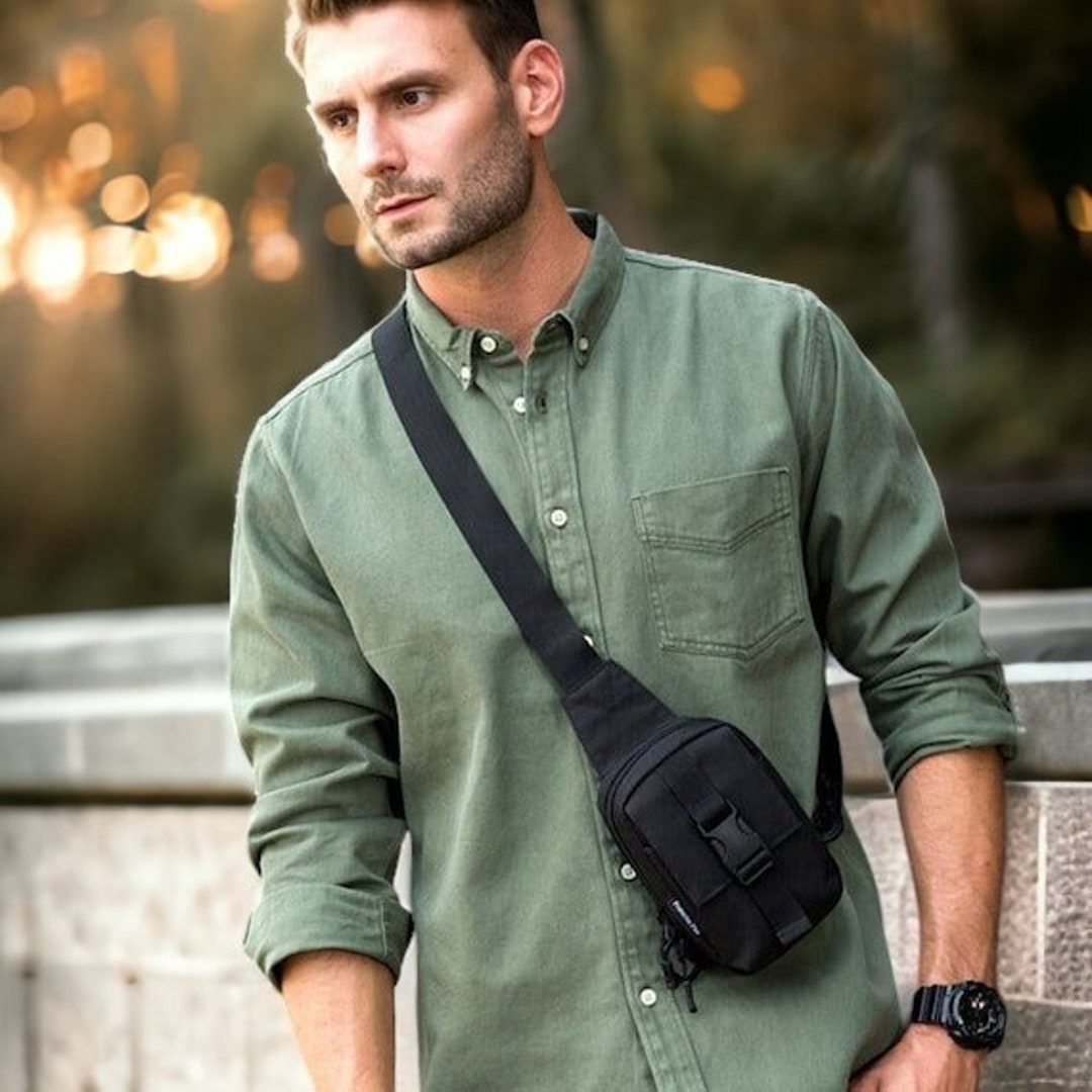 Mens Crossbody Bag Edc Pouch Sling Bag Men Fanny Pack Men - Etsy