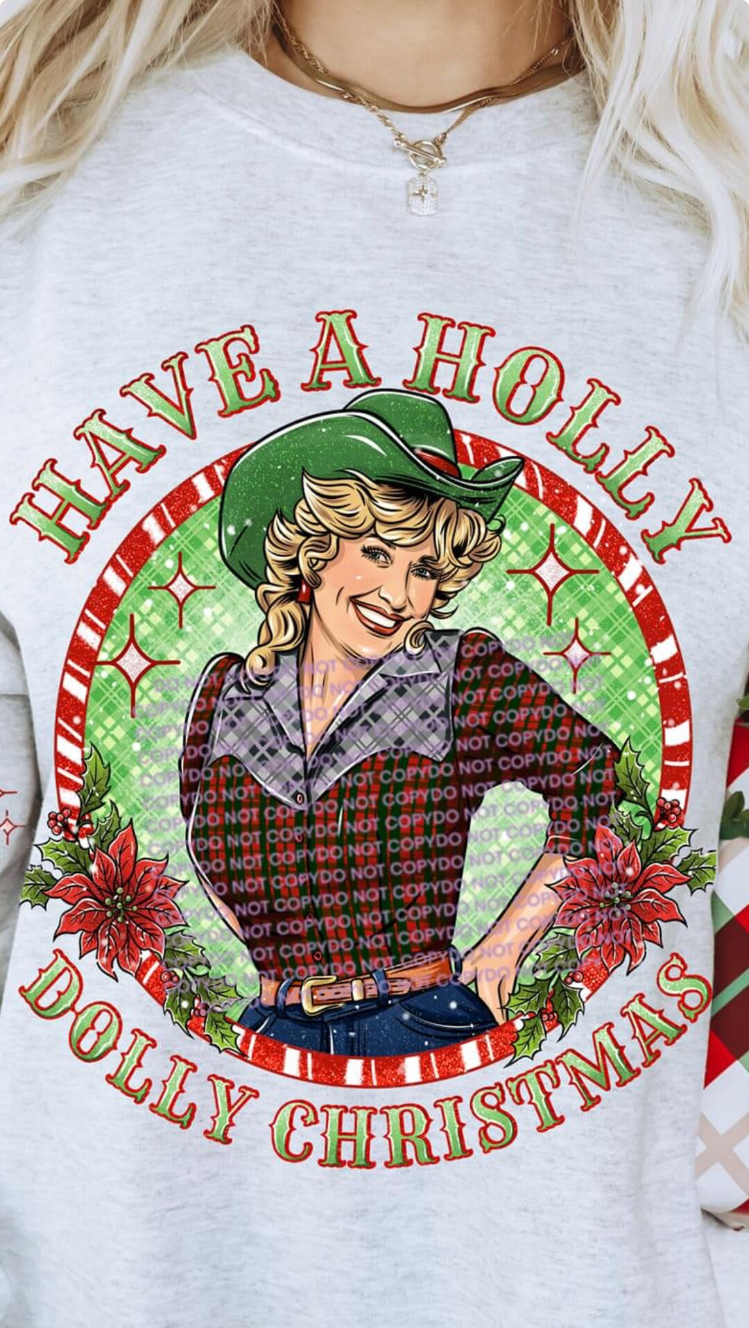 Have a Holly Dolly Christmas - Etsy