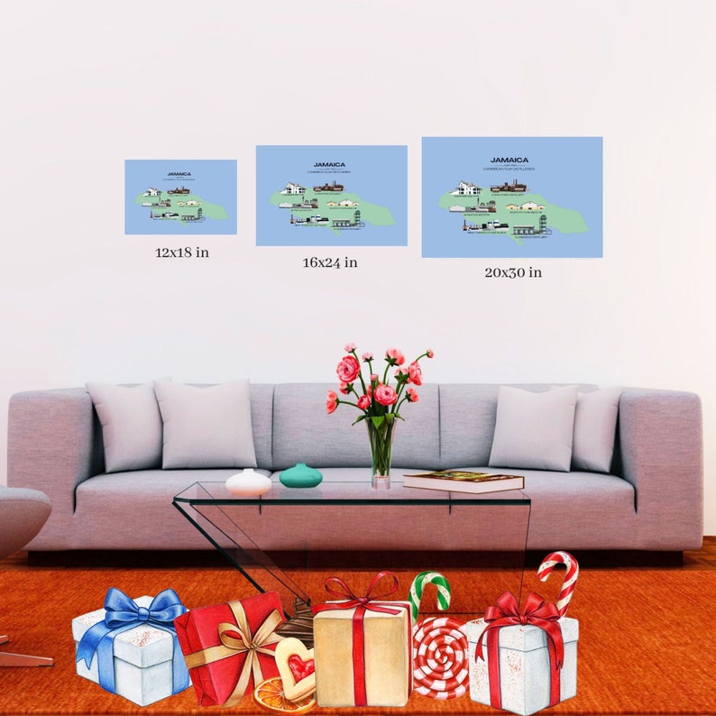 Jamaica Rum Distilleries Poster Caribbean Gifts Rum Map - Etsy