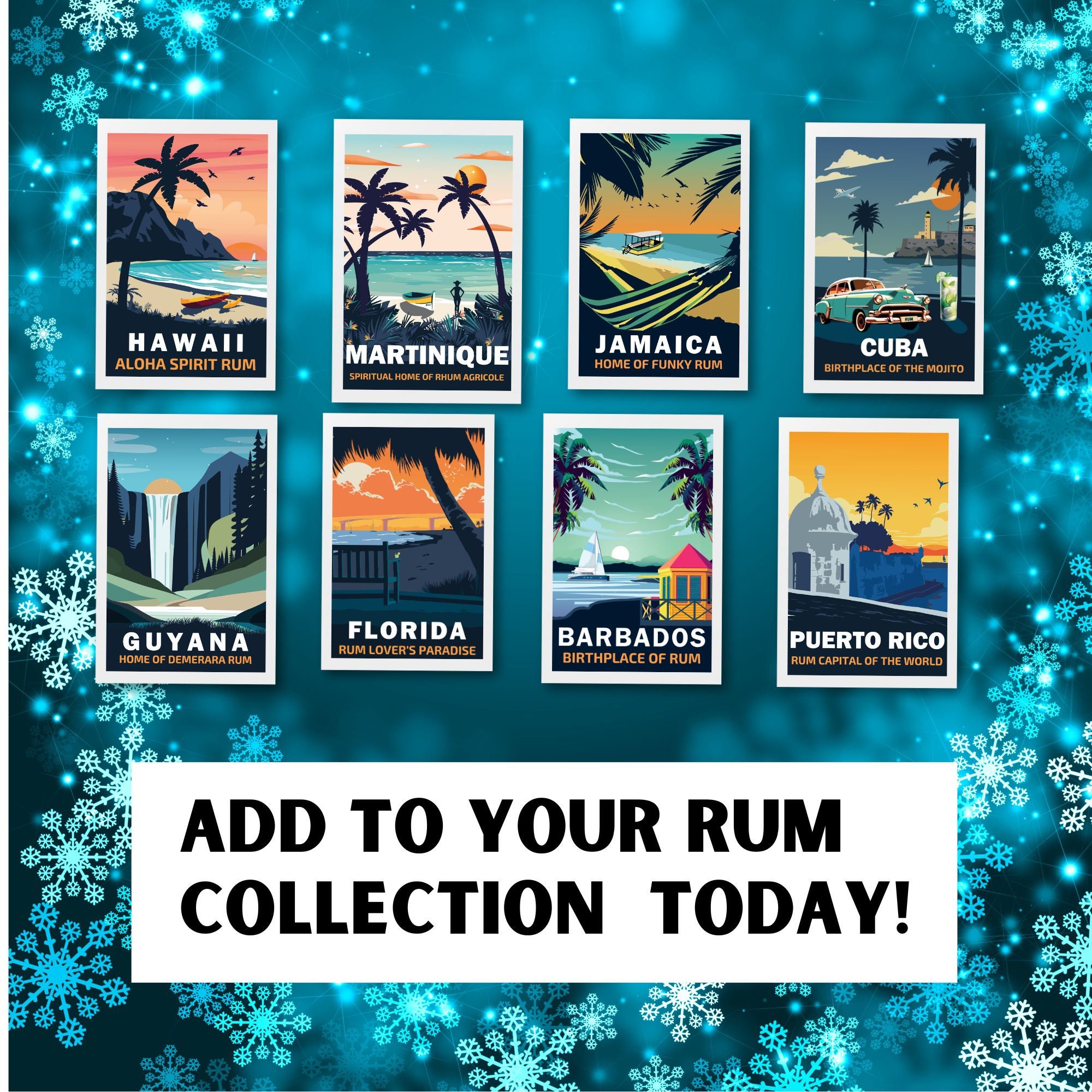 Jamaica Rum Distilleries Poster Caribbean Gifts Rum Map - Etsy