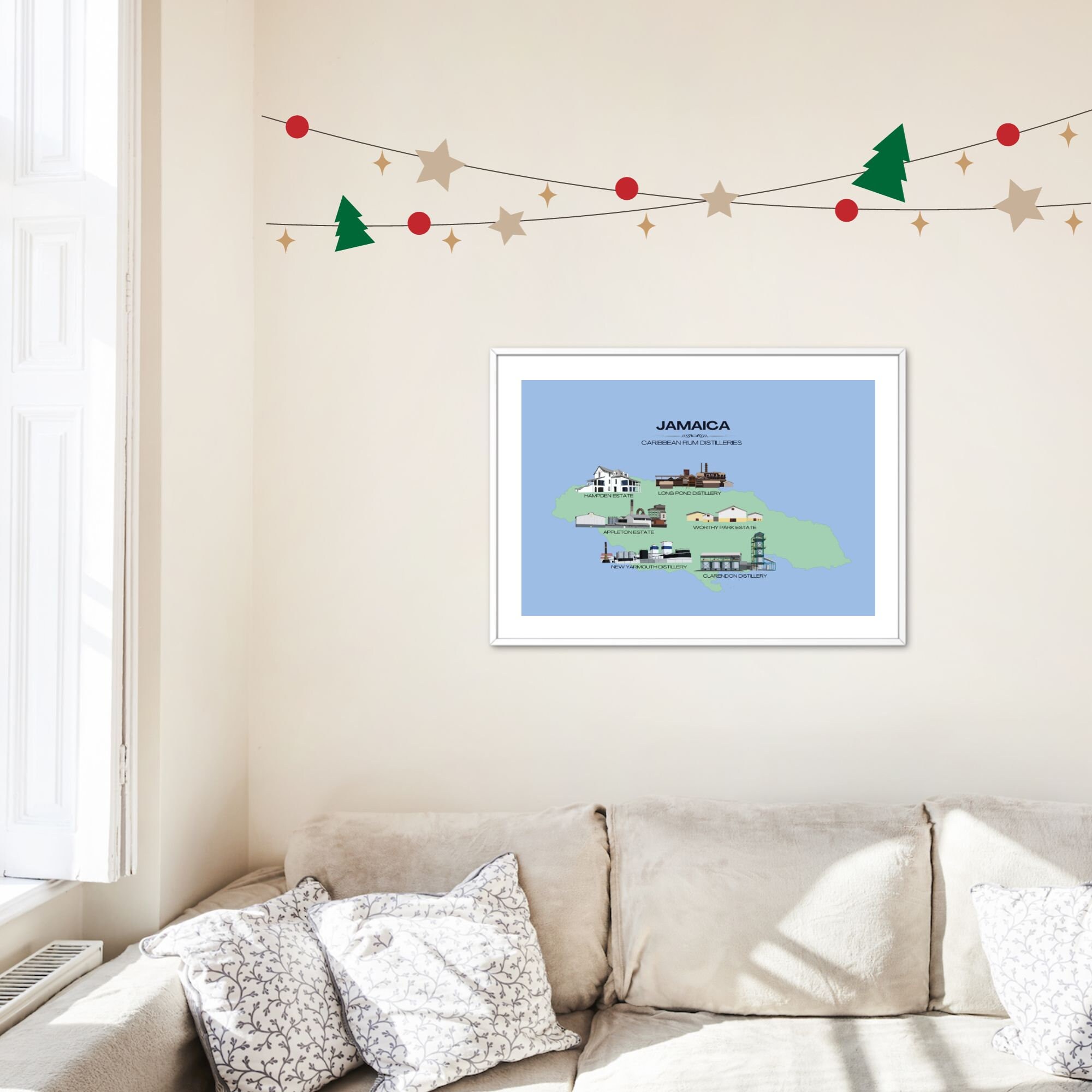 Jamaica Rum Distilleries Poster Caribbean Gifts Rum Map - Etsy