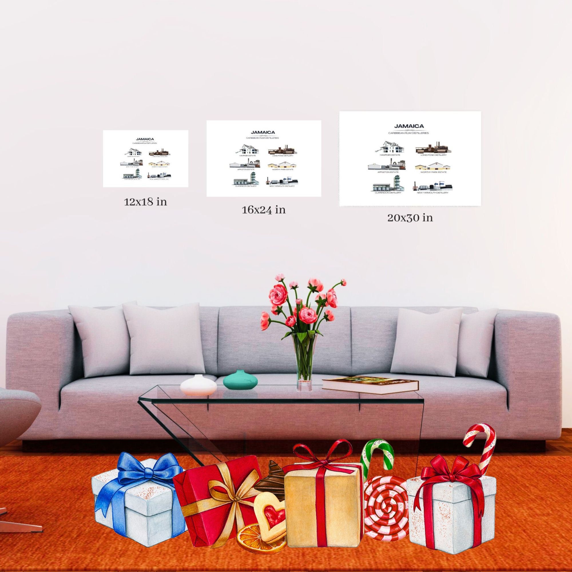 Jamaica Rum Distilleries Poster Caribbean Gifts Rum Map - Etsy