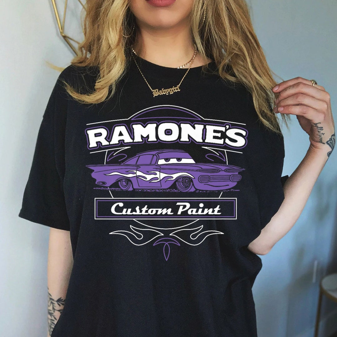Cars Ramones Custom Paint Shirt Vintage Cars Ramones Shirt - Etsy