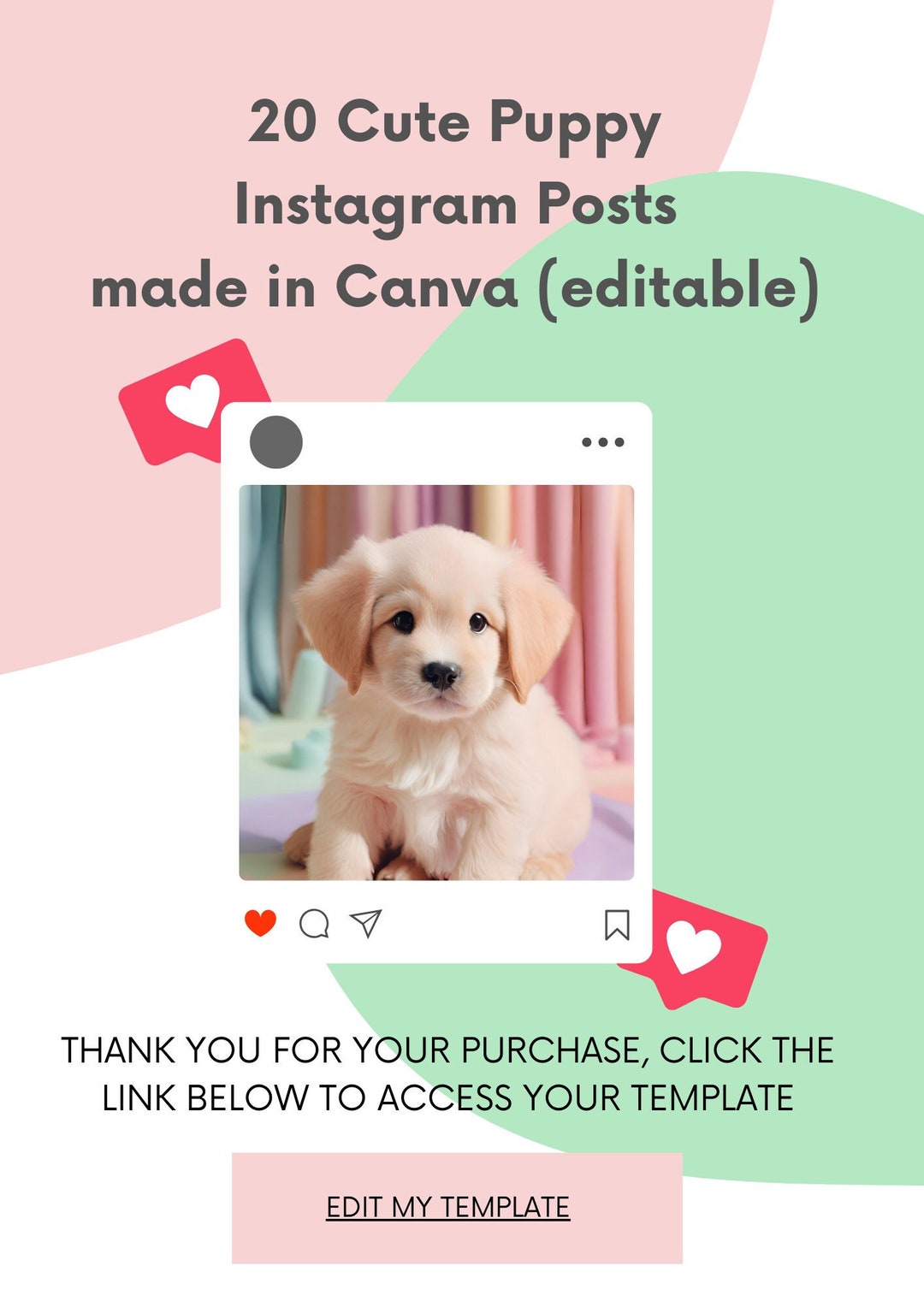 20 Cute Puppy Instagram Posts - Etsy