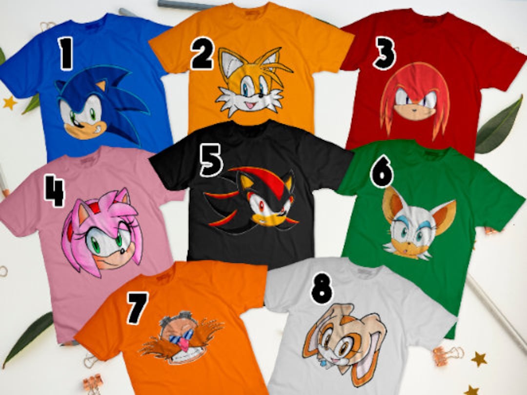 Sonic the Hedgehog Shirt, Sonic Group Matching Shirt, Sonic Family ...