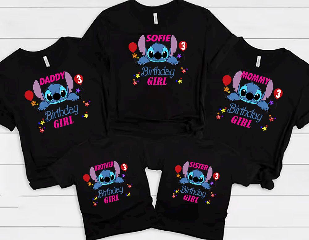 Stitch Birthday Shirt, Personalized Birthday Shirt, Custom Stitch ...