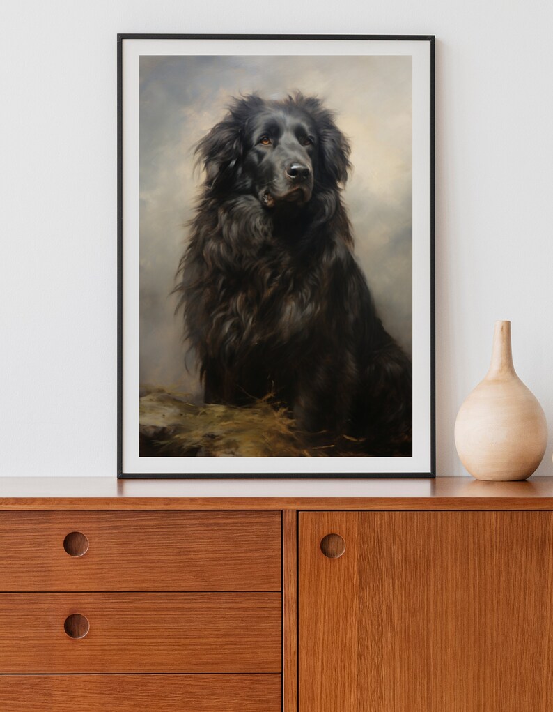Pet Portraits Classical Dog Art Digital Dog Art Antique Dog Painting ...